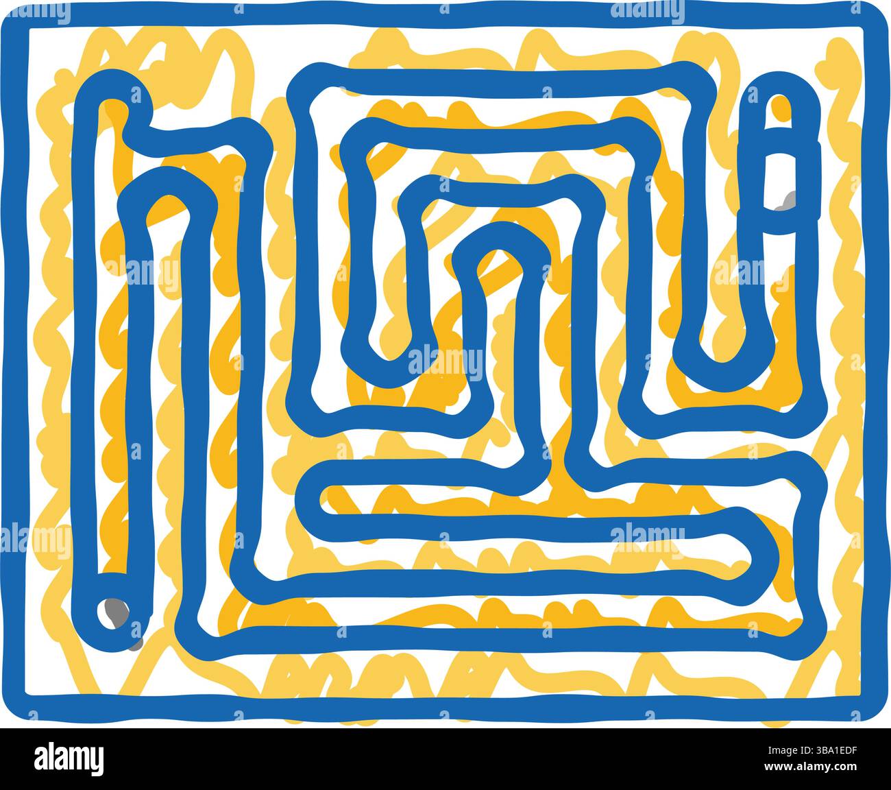 marble maze fidget toy icon doodle illustration Stock Vector Image ...