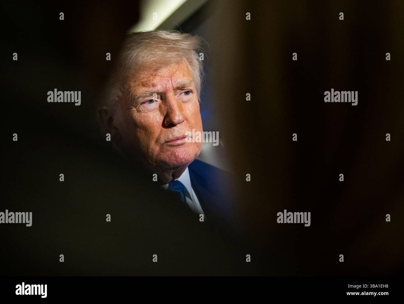 President Donald Trump plays golf in the Senior Club Championship at ...