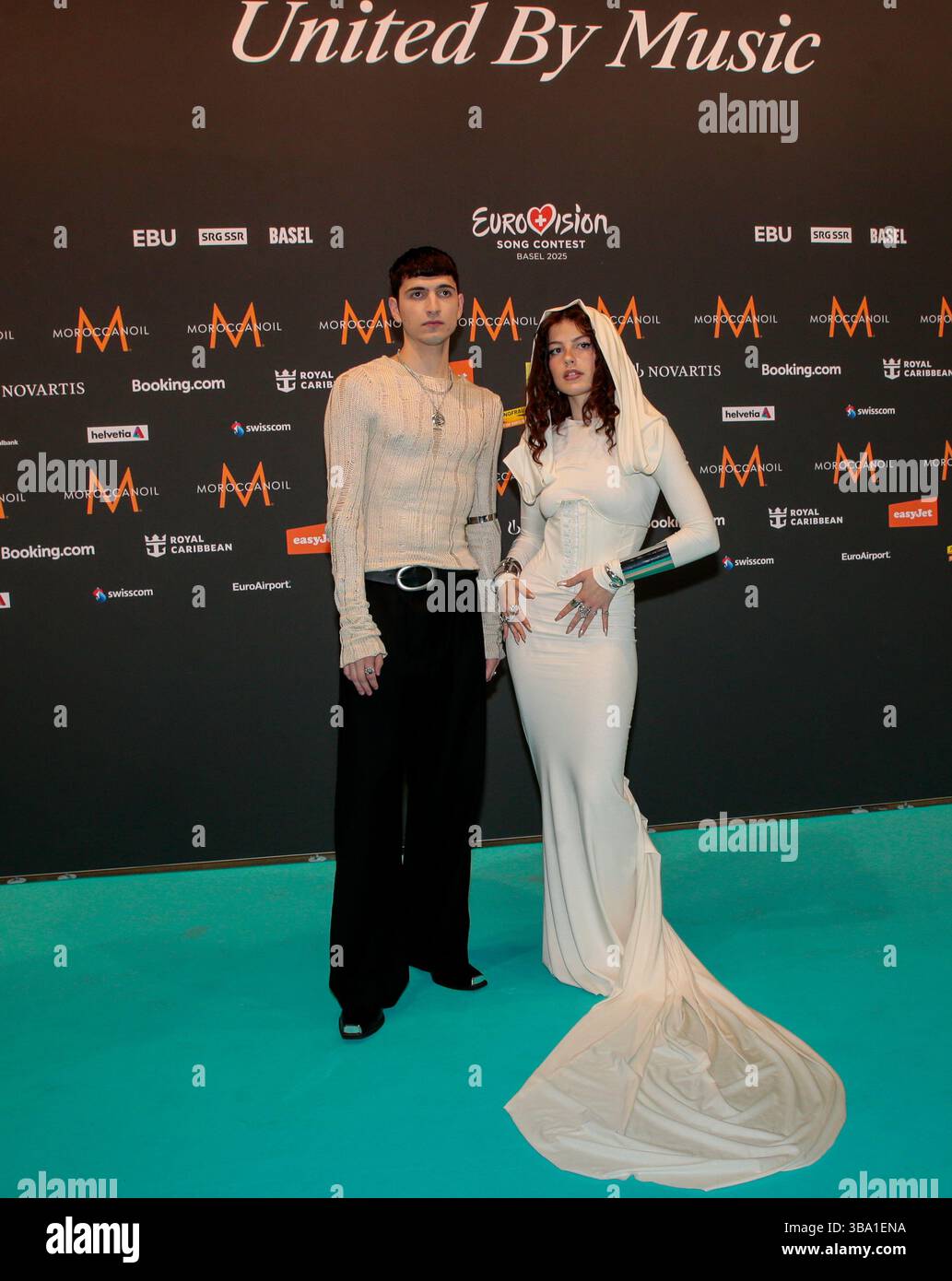 Abor & Tynna of Germany during the Turquoise Carpet of the Eurovision ...