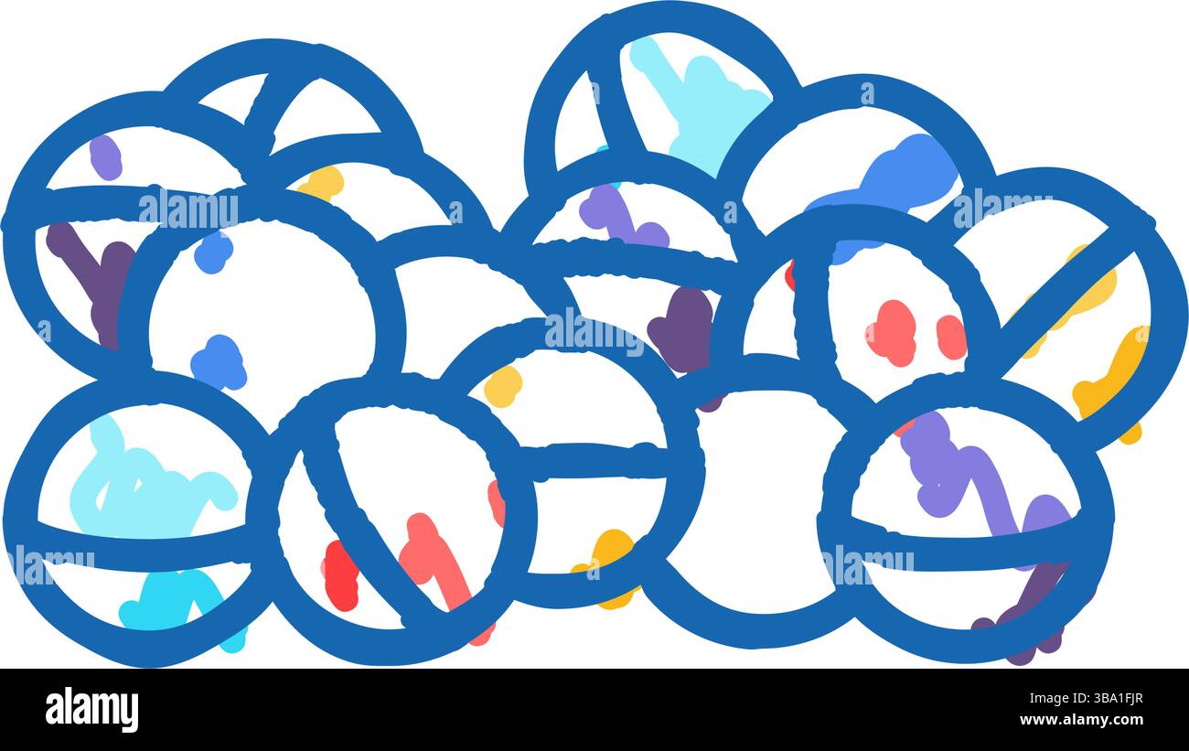 sensory beads fidget toy icon doodle illustration Stock Vector Image ...