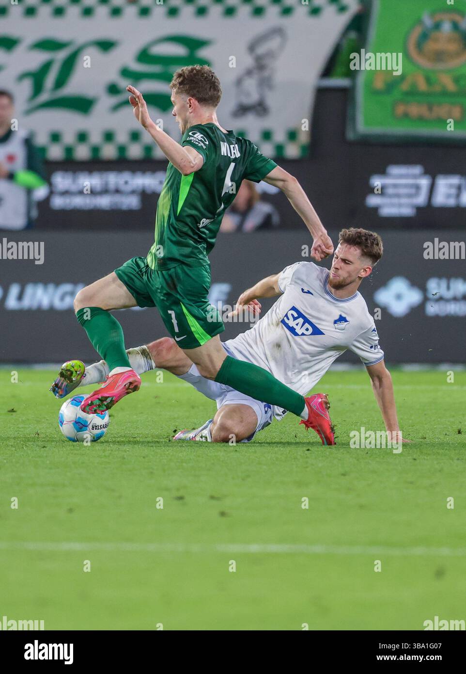 09.05.2025, Volkswagen Arena, Wolfsburg, GER, 1.FBL, VfL Wolfsburg vs ...