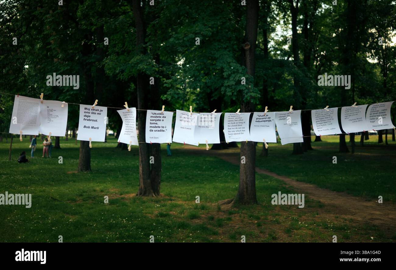 Kragujevac, Serbia - May 10, 2025: Motivational messages from famous ...