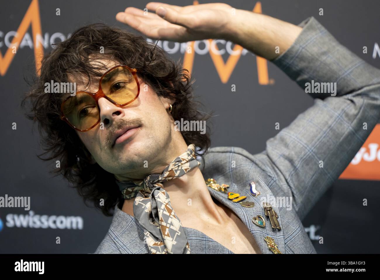 BASEL - Go-Jo (Marty Zambotto) representing Australia, on the turquoise ...