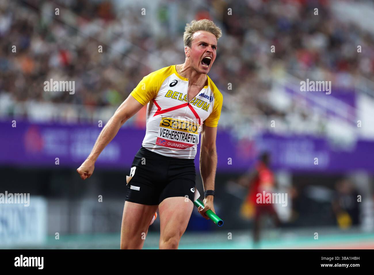 Guangzhou, China. 11th May, 2025. Belgian Simon Verherstraeten, Kobe Vleminckx, Robin ...