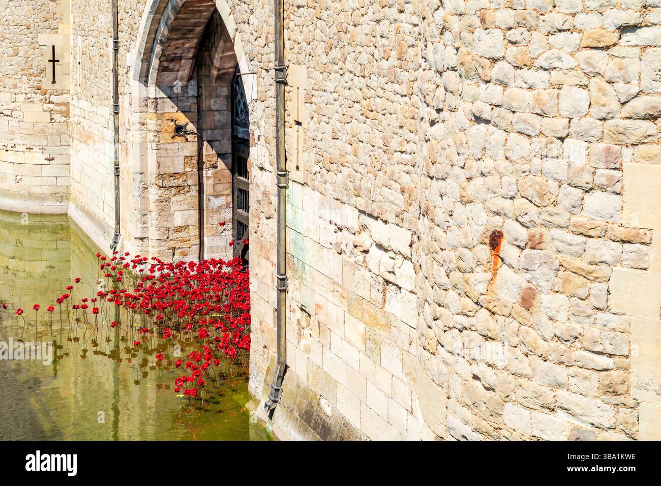 LONDON, UK - MAY 11, 2025: The commemorative display of ceramic poppies ...