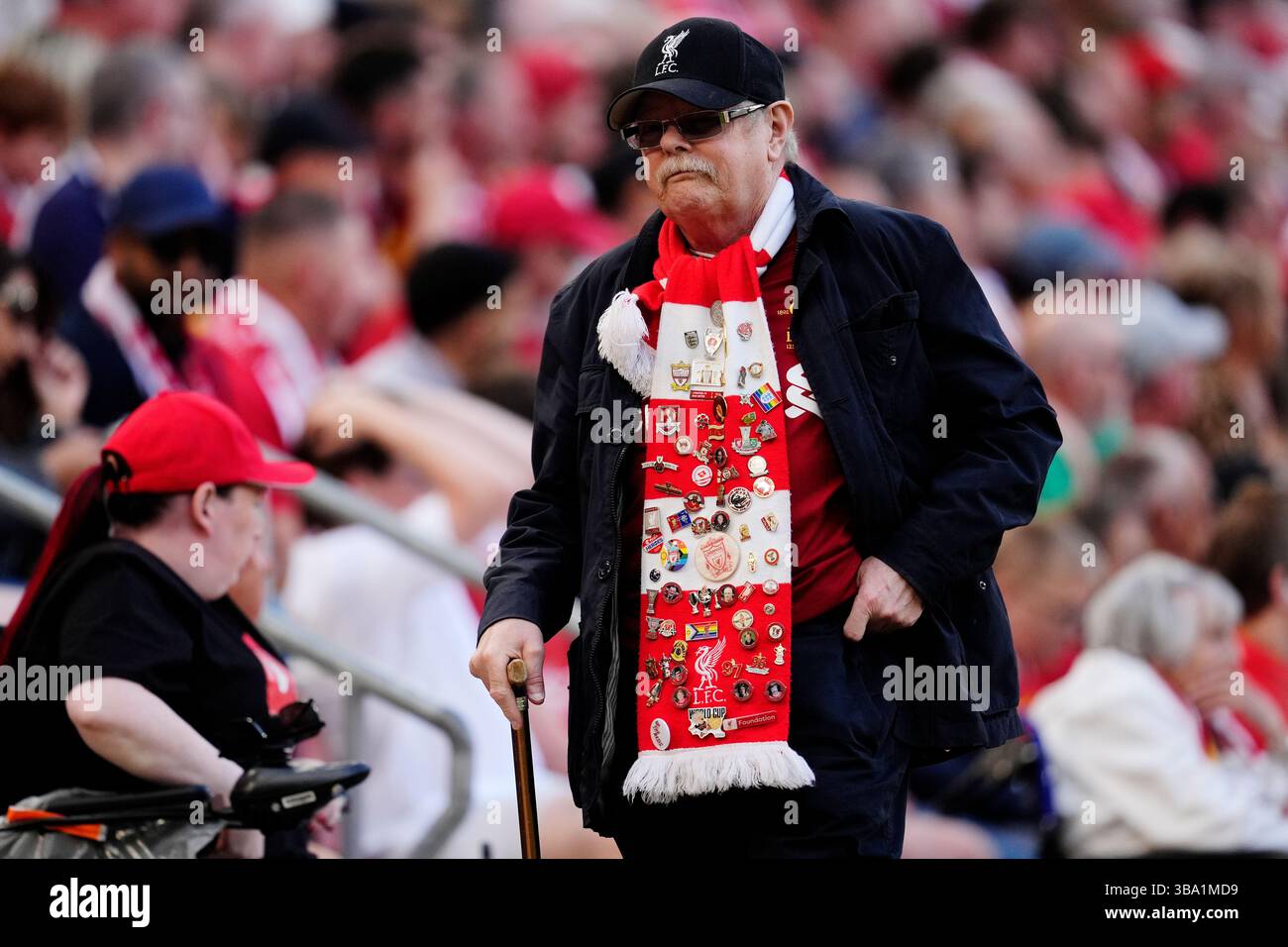 A Liverpool fan during the Premier League match at Anfield, Liverpool ...