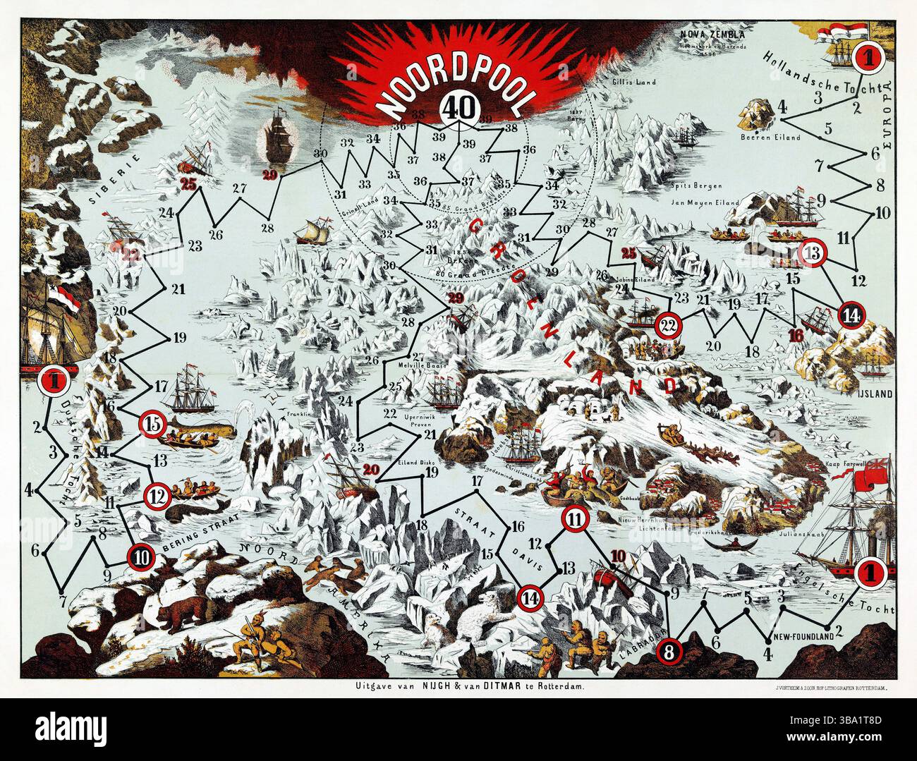 A comprehensive and detailed map that highlights various routes and ...