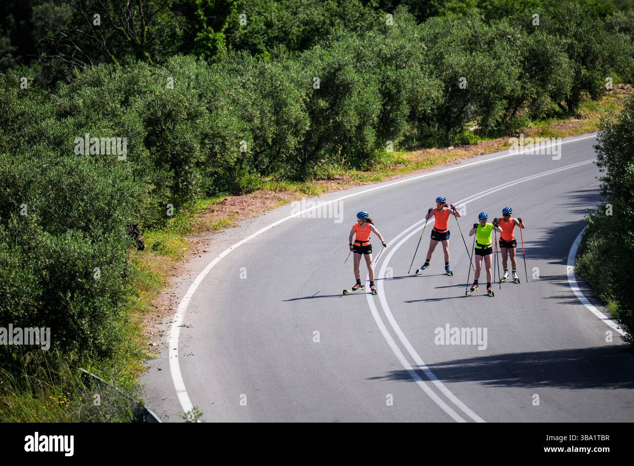 250511 Biathlon athletes Ella Halvarsson, Johanna Skottheim, Anna Karin ...