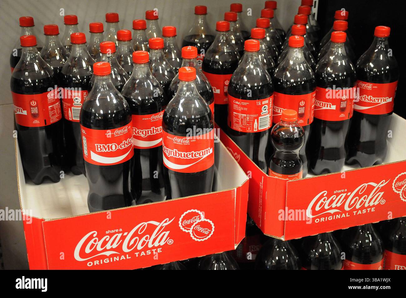 Copenhagen/ DenmarK/11 may 2025/ Coca cola bottle for sale danish ...