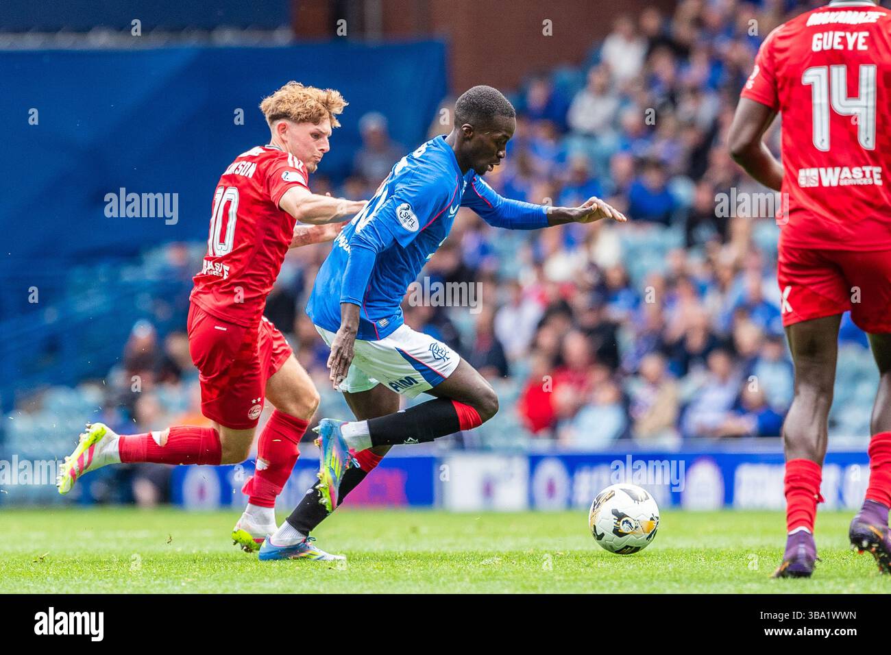 Glasgow, UK. 11th May, 2025. Rangers FC played Aberdeen FC at Ibrox ...