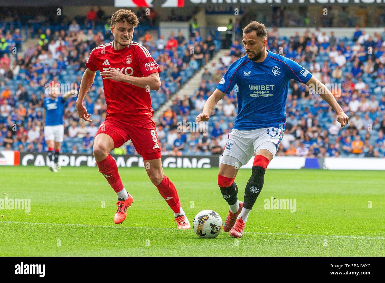 Glasgow, UK. 11th May, 2025. Rangers FC played Aberdeen FC at Ibrox ...