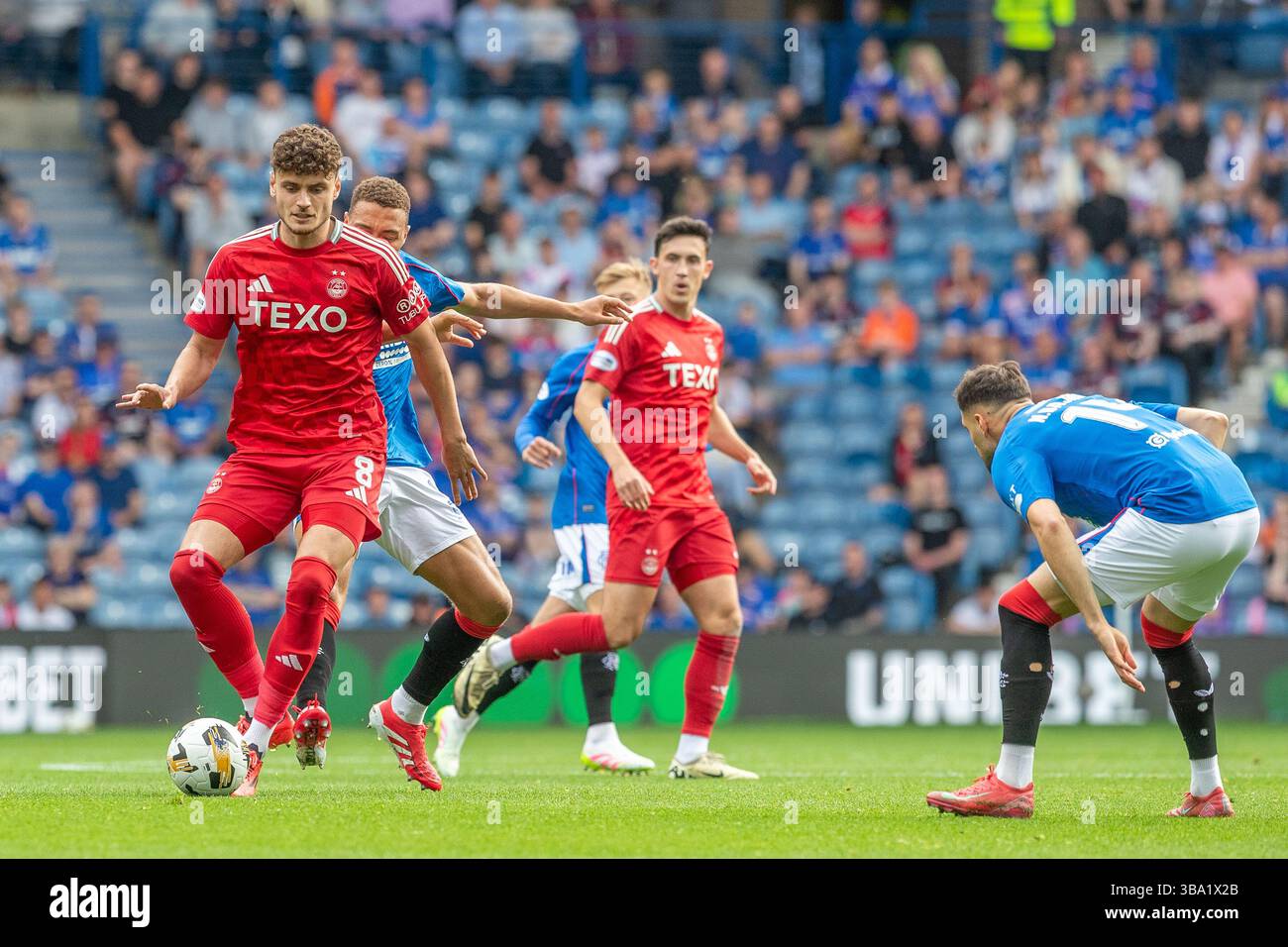 11 May 2025. Glasgow, UK. Rangers FC played Aberdeen FC at Ibrox ...