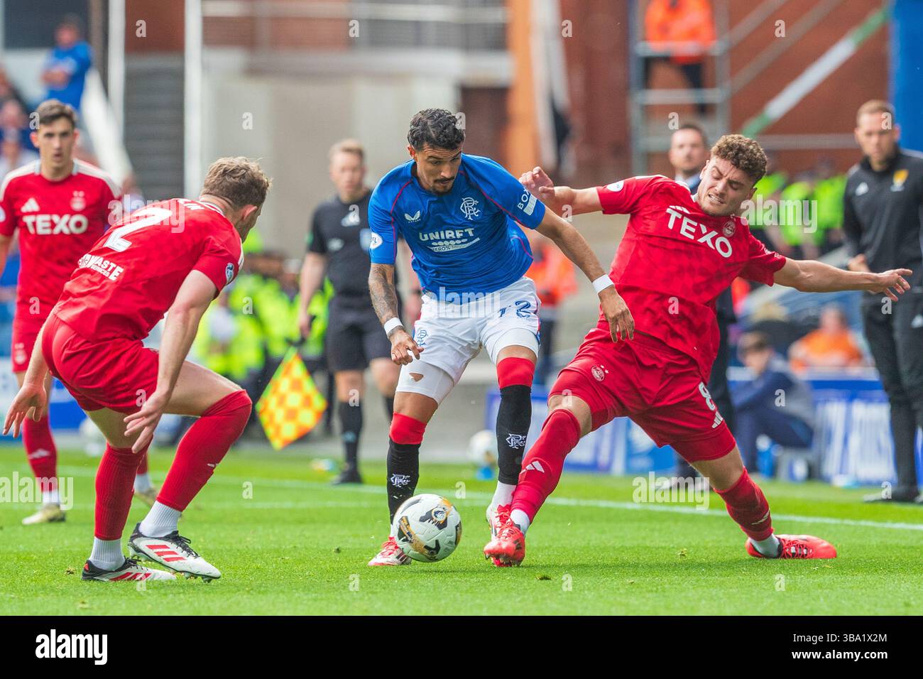 11 May 2025. Glasgow, UK. Rangers FC played Aberdeen FC at Ibrox ...