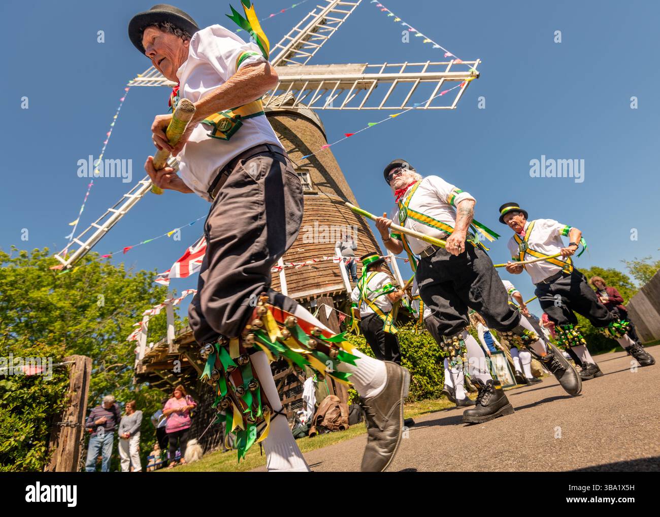 Polegate, East Sussex, UK. 11th May, 2025. The Longman Morris Dancers ...