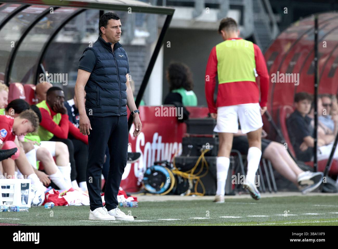 ALKMAAR - AZ Alkmaar coach Maarten Martens during the Dutch Eredivisie ...