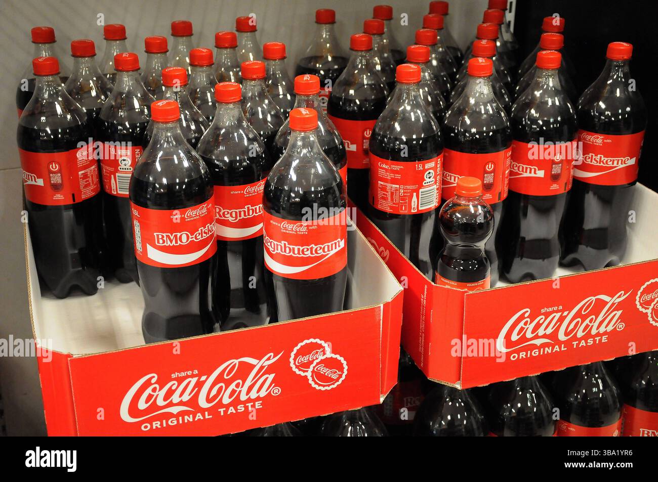 Copenhagen/ DenmarK/11 may 2025/ Coca cola bottle for sale danish ...