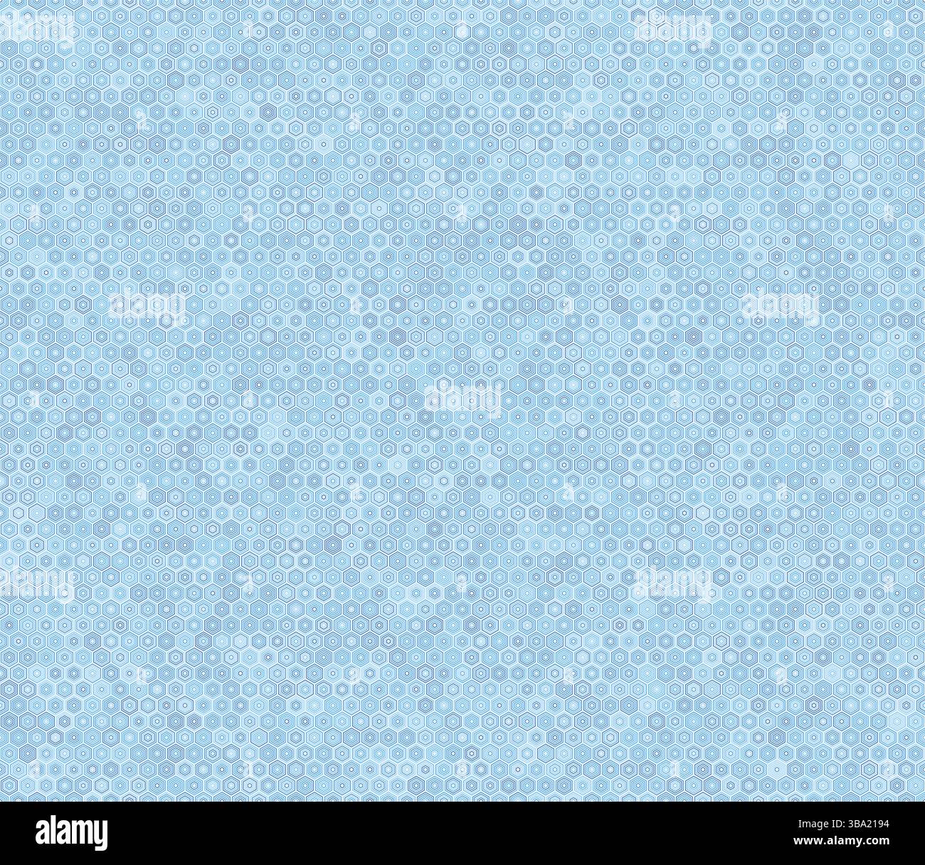 Honeycomb background. Hexagon stacked mosaic cells. Blue color tones ...