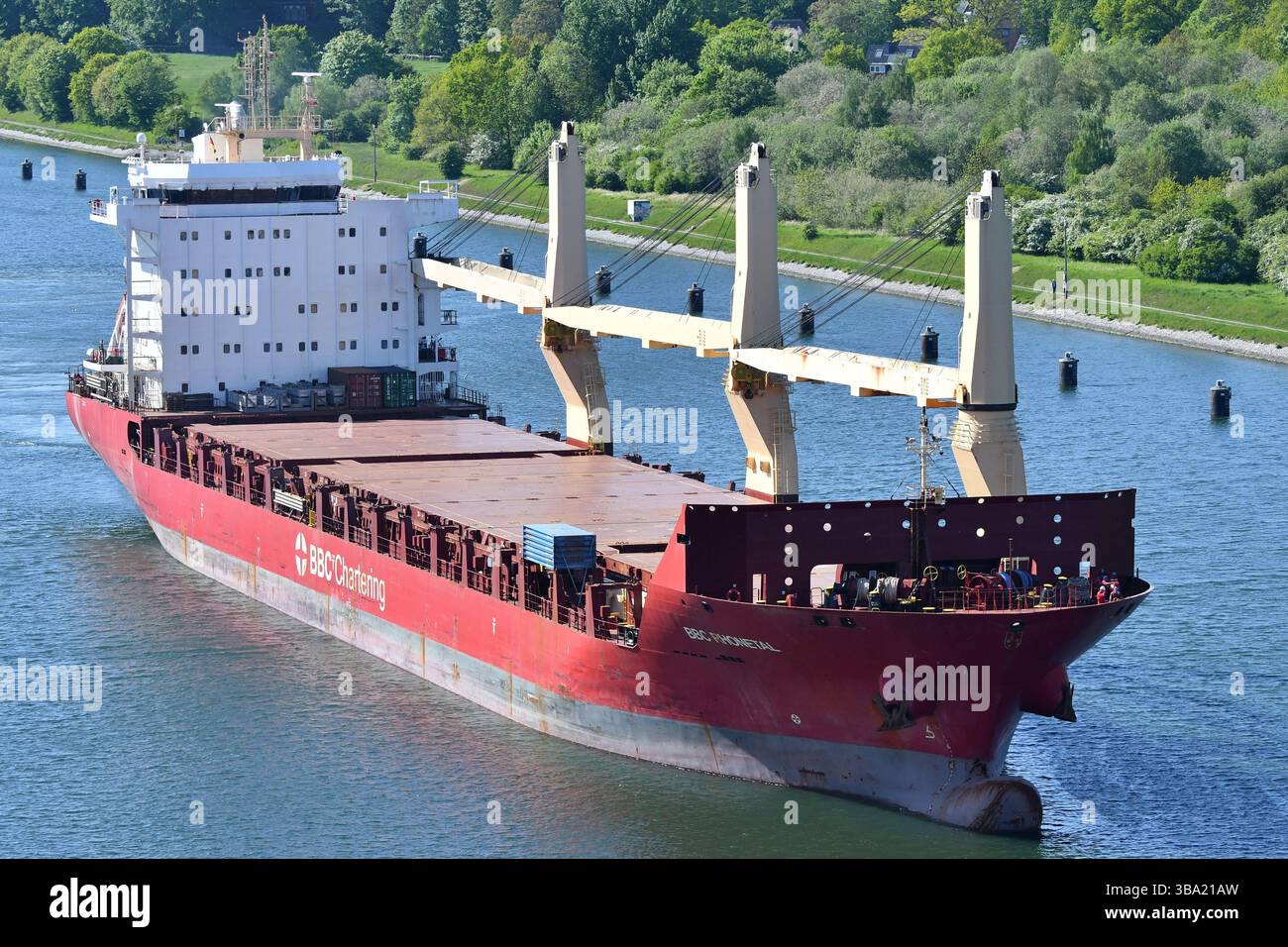 General Cargo Ship BBC RHONETAL passing the Kiel Canal Stock Photo - Alamy