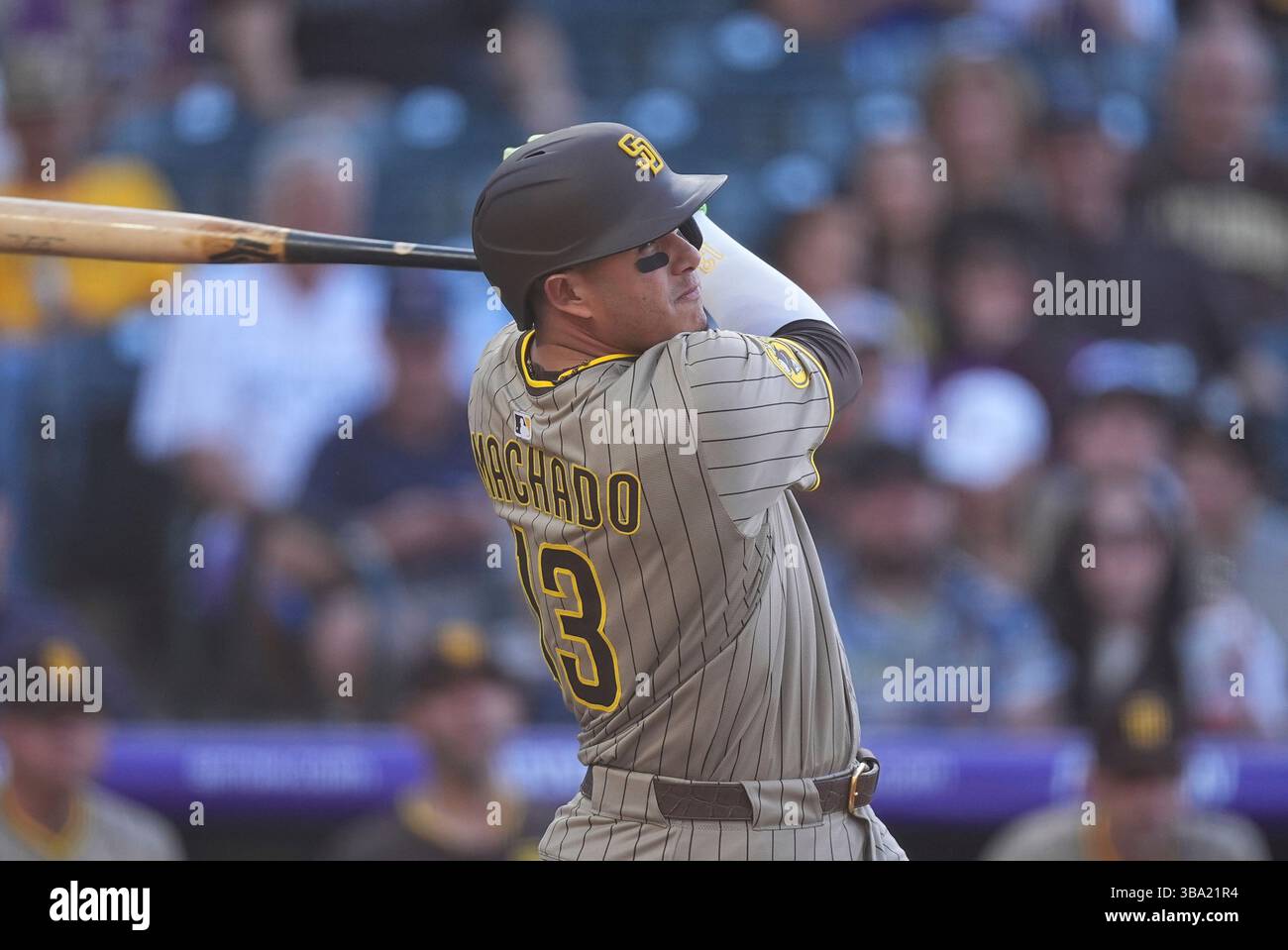 San Diego Padres third baseman Manny Machado (13) in the first inning ...