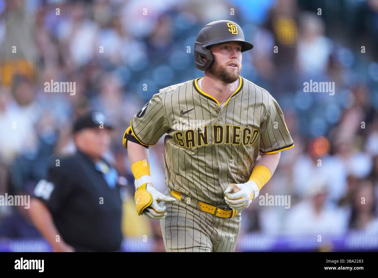 San Diego Padres second baseman Jake Cronenworth (9) in the third ...