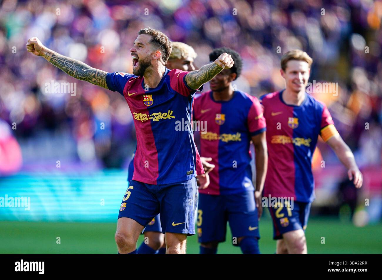 Barcelona, Spain. 11th May, 2025. Inigo Martinez of FC Barcelona ...