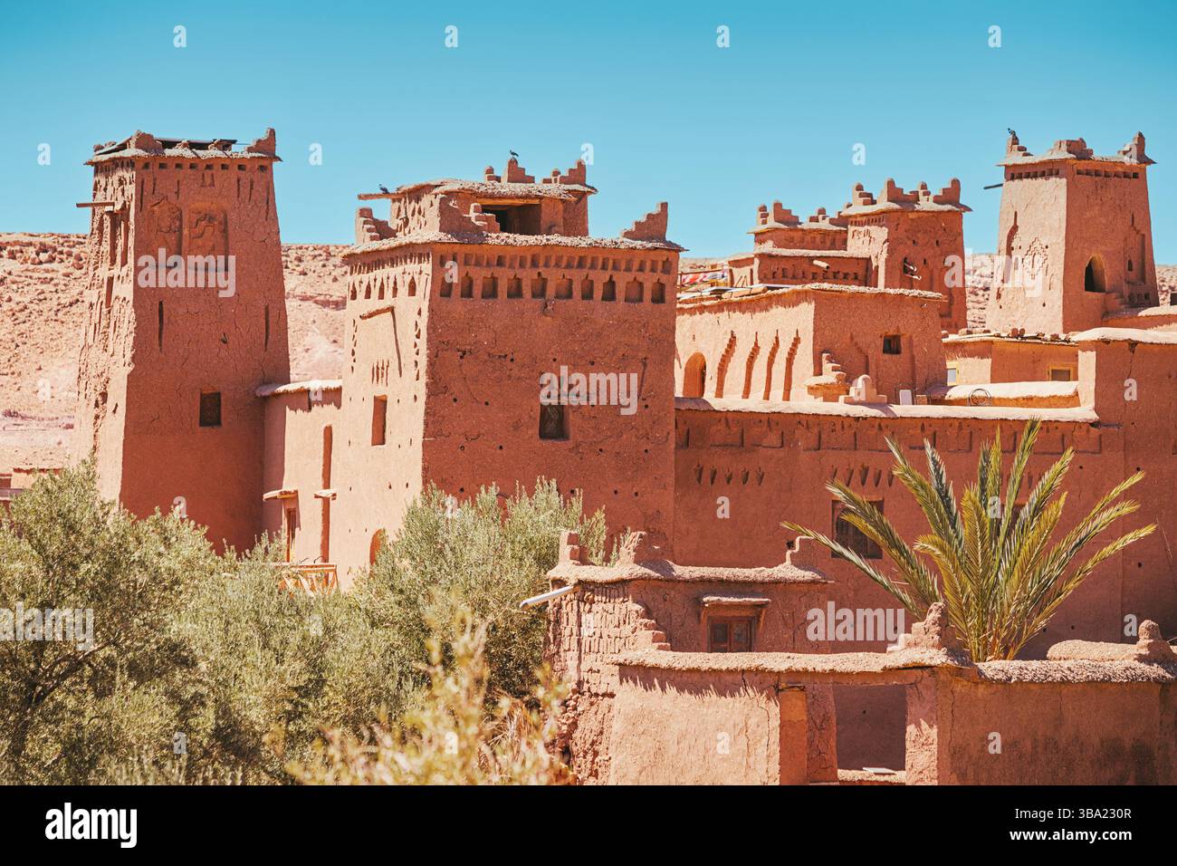 Traditional Moroccan architecture of Ait Benhaddou ksar showcasing ...