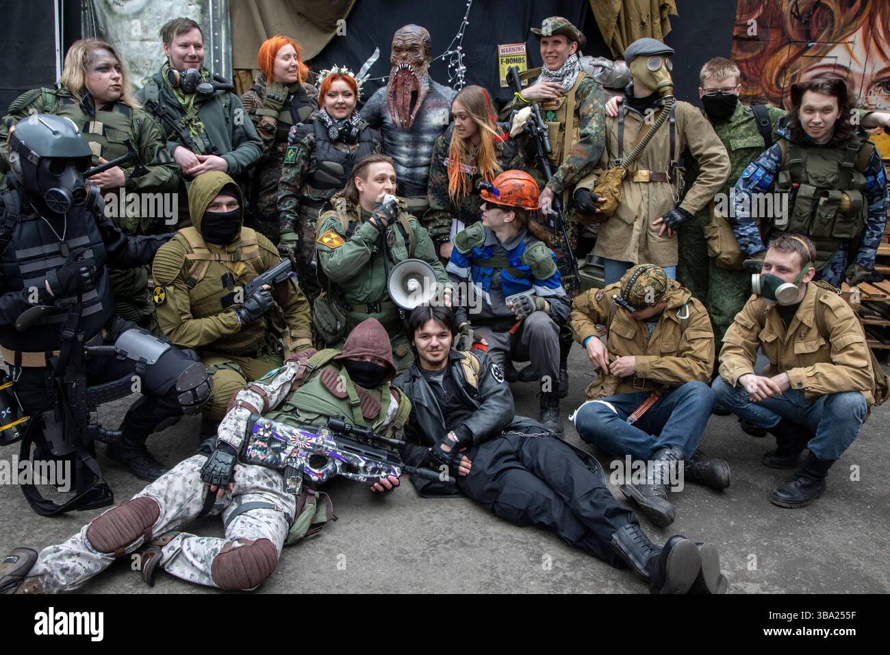 Moscow, Russia. 11th of May, 2025. Fans of the S.T.A.L.K.E.R. computer ...