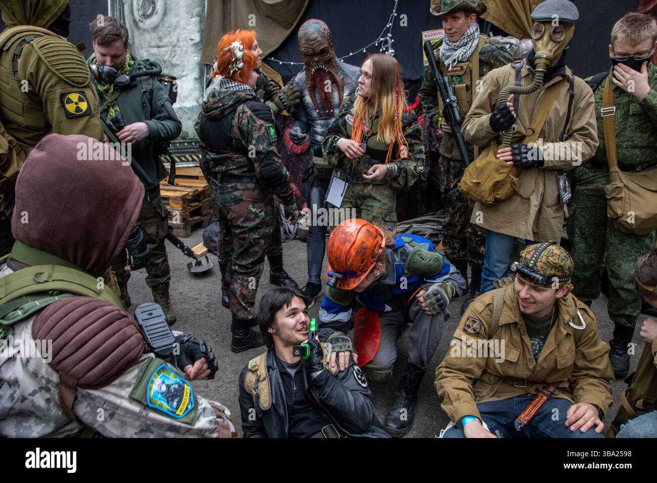Moscow, Russia. 11th of May, 2025. Fans of the S.T.A.L.K.E.R. computer ...