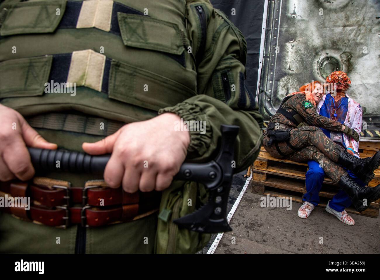 Moscow, Russia. 11th of May, 2025. Participants take part in the Big ...