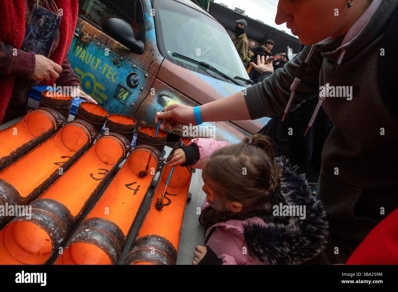 Moscow, Russia. 11th of May, 2025. Participants take part in the Big ...