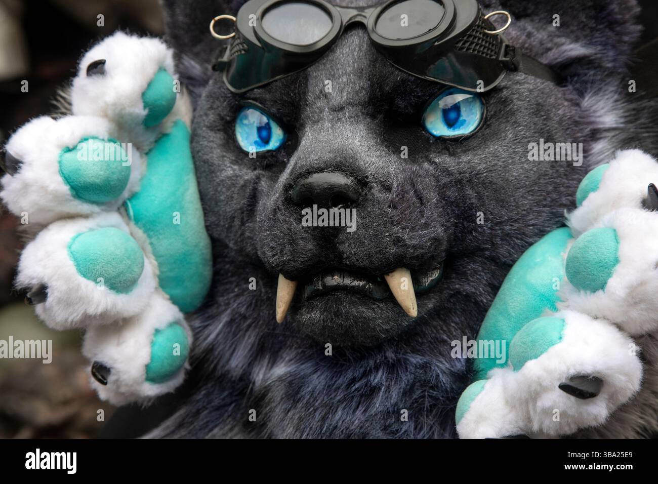 Moscow, Russia. 11th of May, 2025. A mask of a participant is seen ...