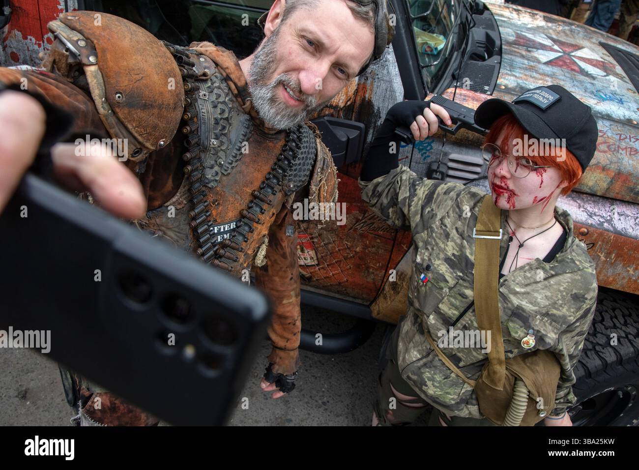Moscow, Russia. 11th of May, 2025. Participants take part in the Big ...