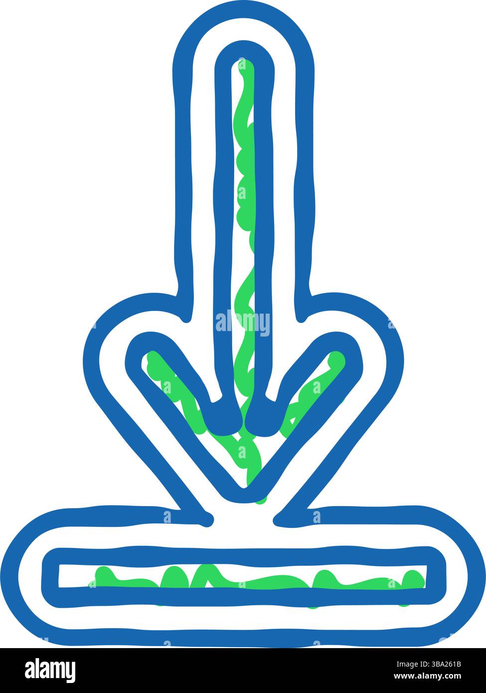 arrow pointing loading process icon doodle illustration Stock Vector Image & Art - Alamy