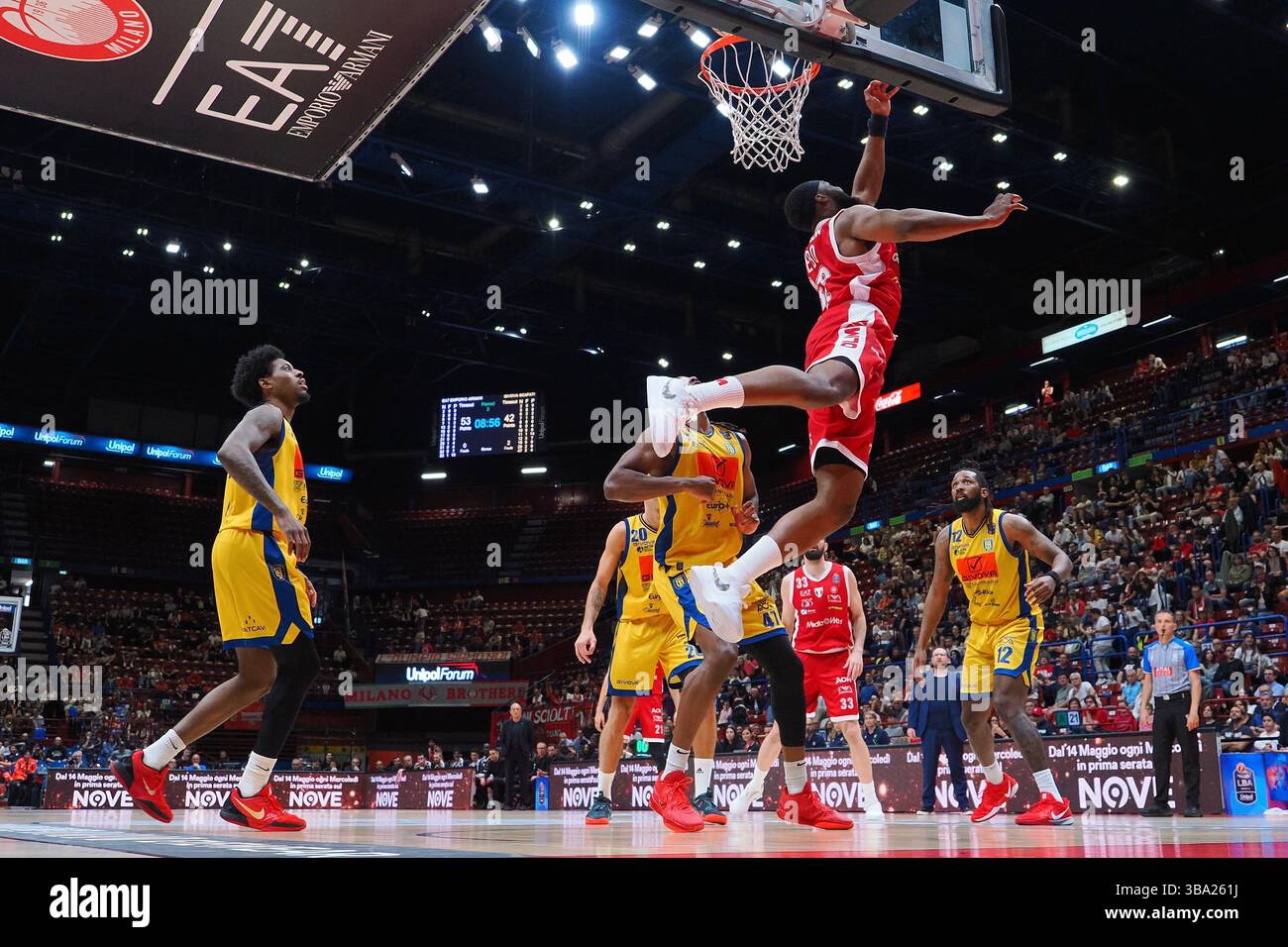 Josh Nebo (EA7 Emporio Armani Olimpia Milano) during EA7 Emporio Armani ...
