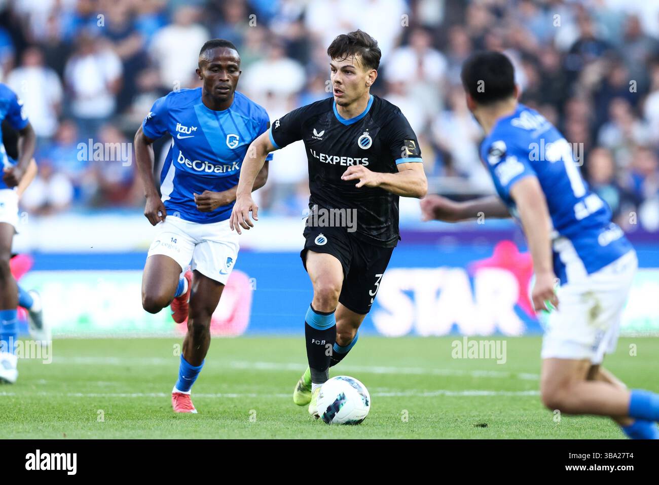 Genk, Belgium. 11th May, 2025. Club's Ardon Jashari pictured in action ...