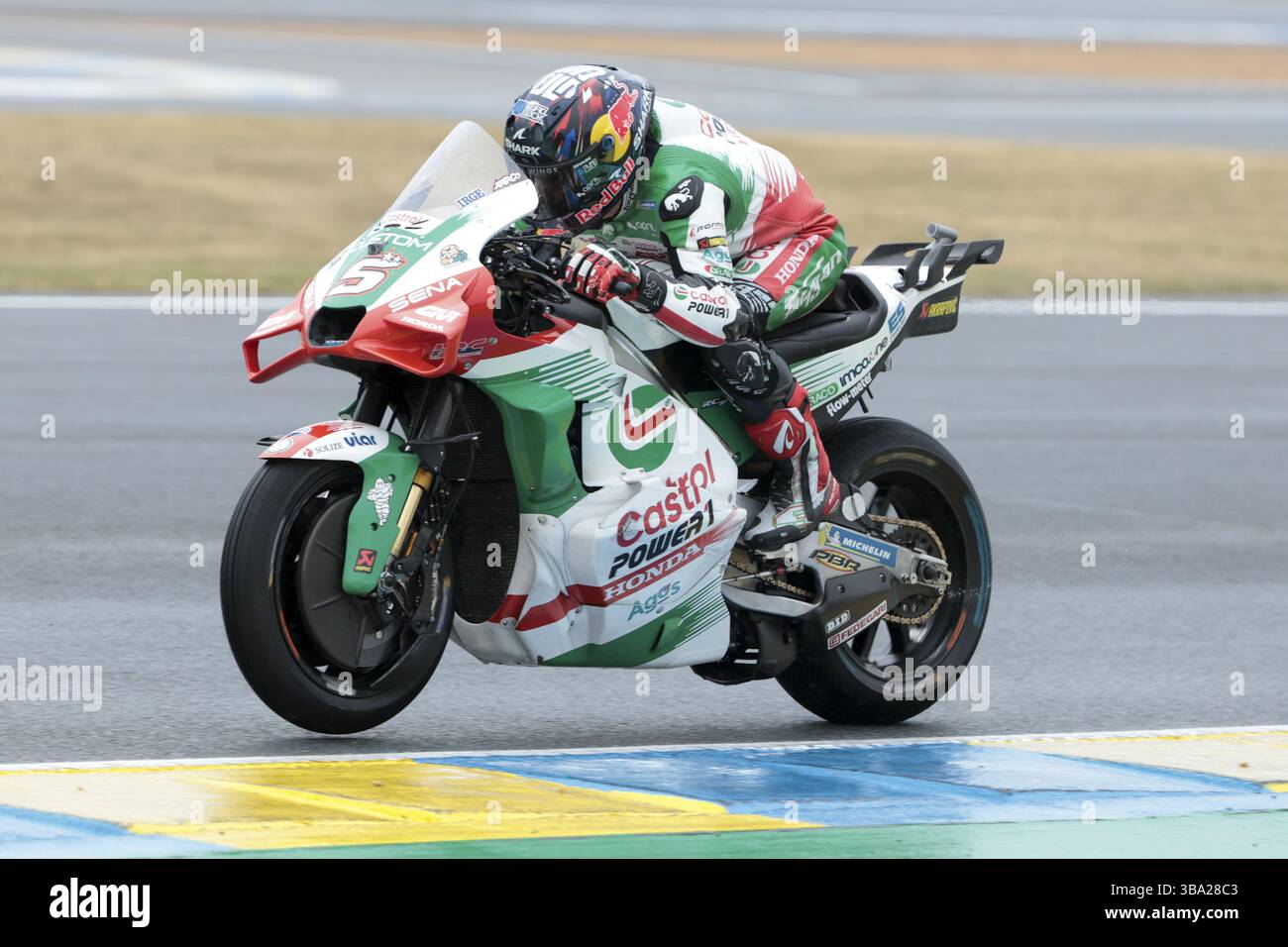 Johann Zarco of France and LCR Honda during the 2025 MotoGP Michelin Grand Prix de France on May ...