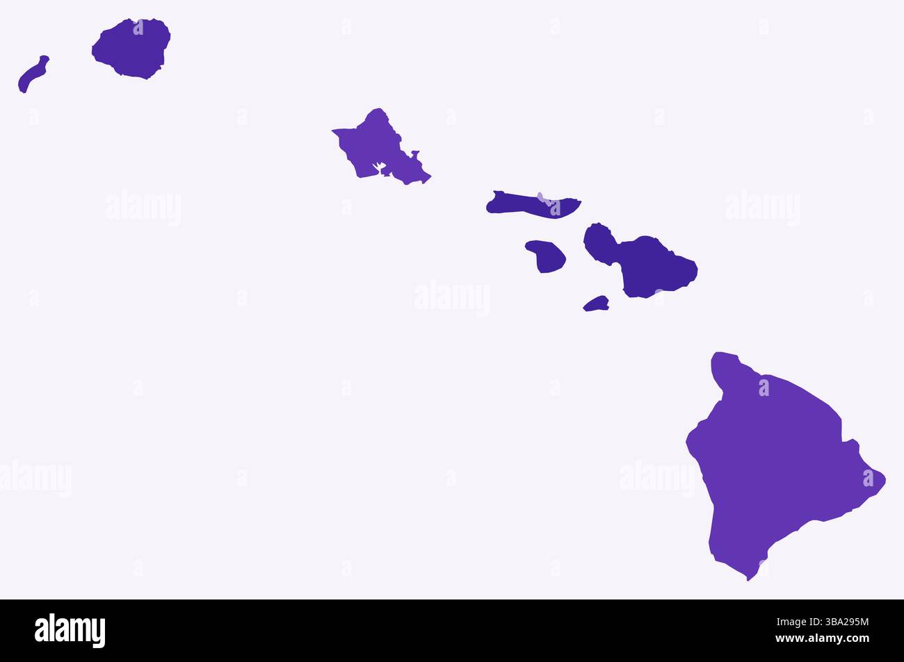 Hawaii territory map hi-res stock photography and images - Alamy