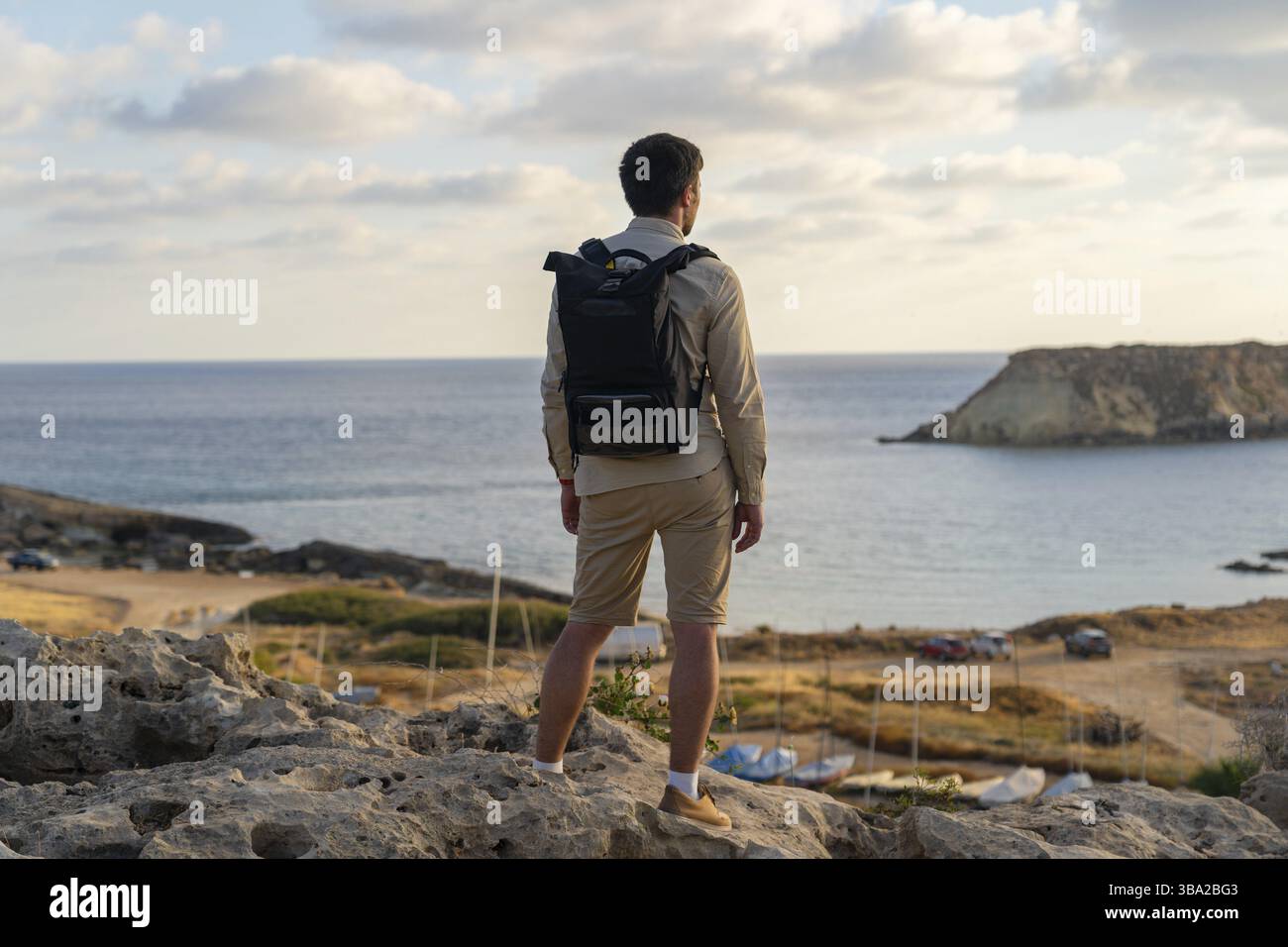 Rocky coast cyprus sunset hi-res stock photography and images - Alamy