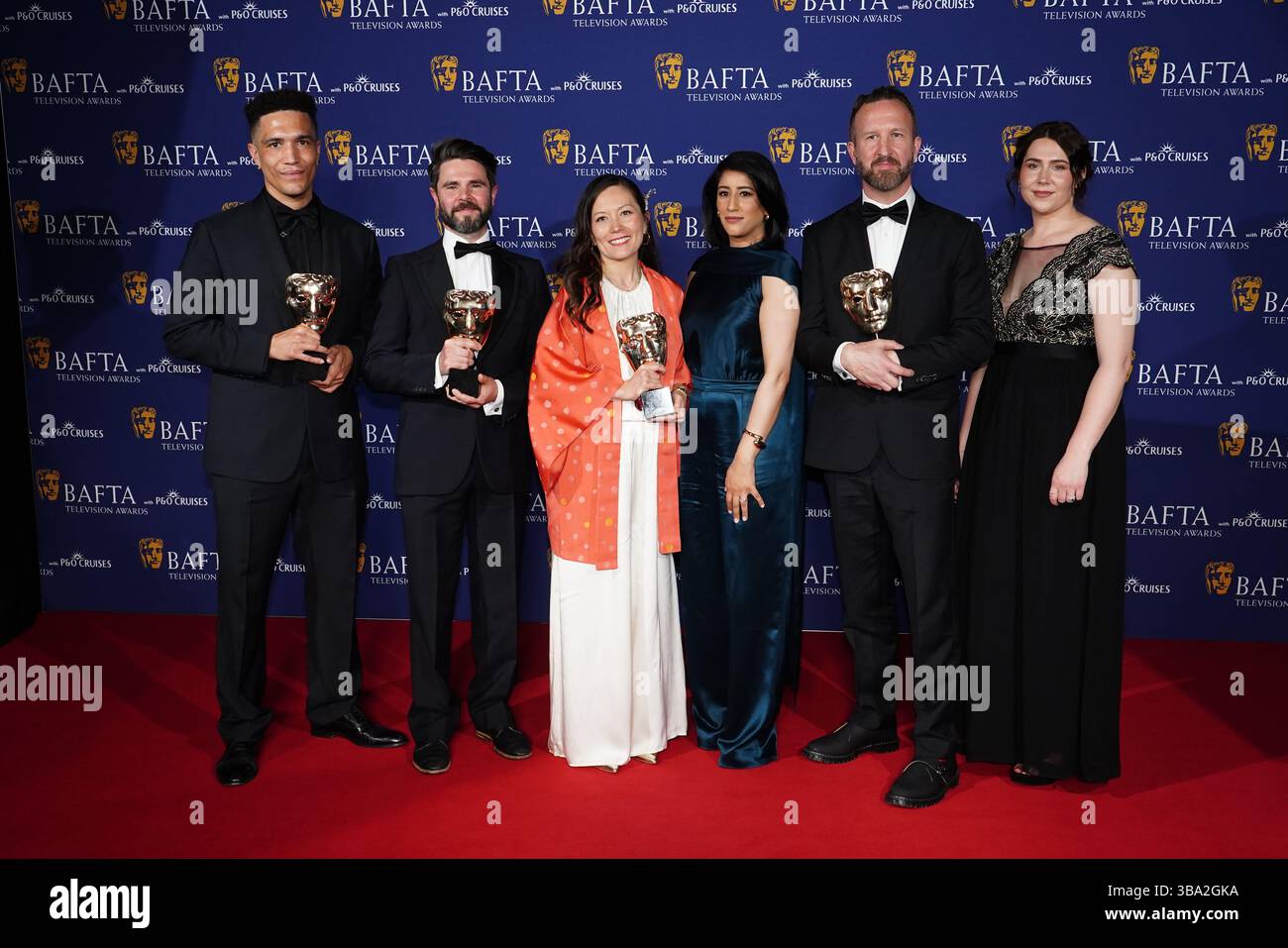 (Left to right) Otto Burnham, Benedict Sanderson, Megumi Inman, Morgan ...