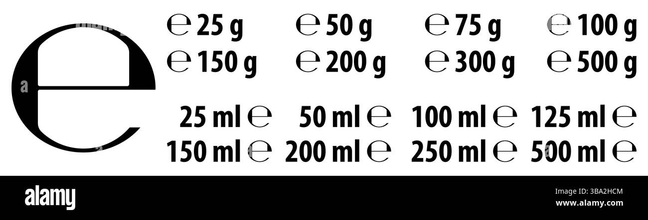 Estimated e sign (e-mark) with correct dimensions as per EU Directive ...