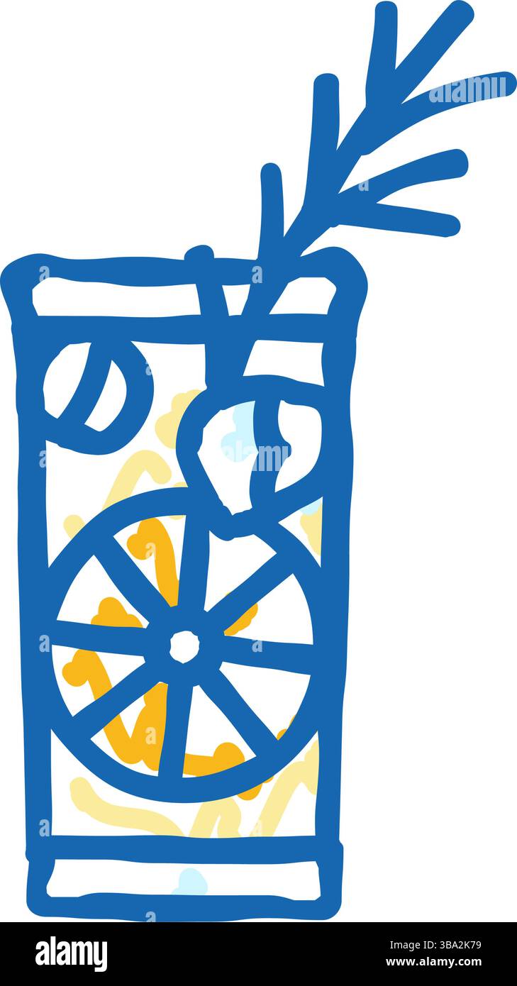 ouzo drink greek cuisine icon doodle illustration Stock Vector Image ...