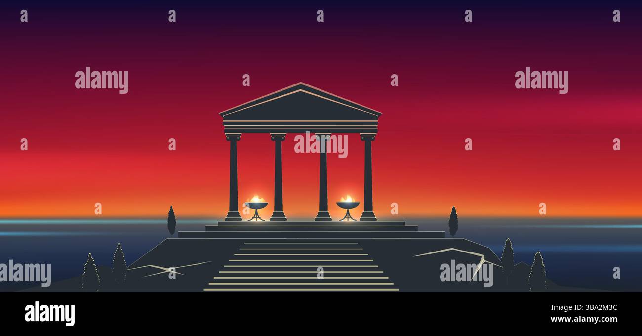 Greek ancient classic arch Stock Vector Images - Alamy