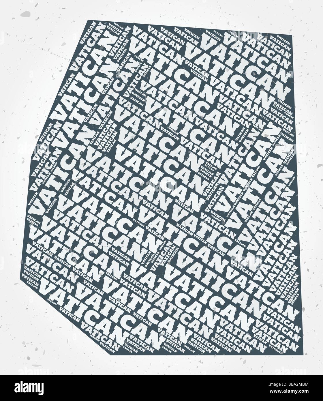 Vatican City regions word clouds. Country shape on textured background ...