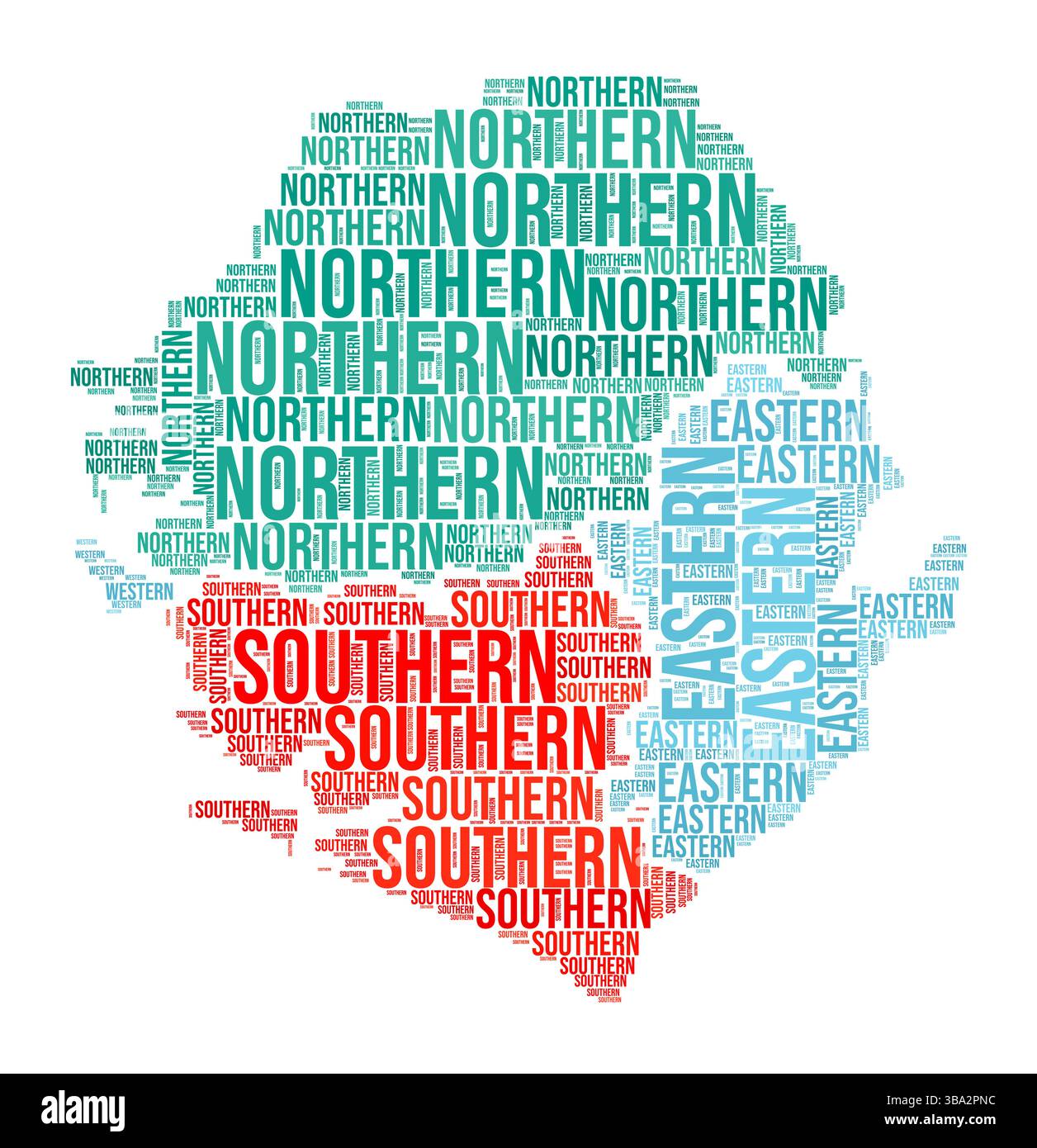 Sierra Leone Word Cloud. Country shape with region division. Sierra ...