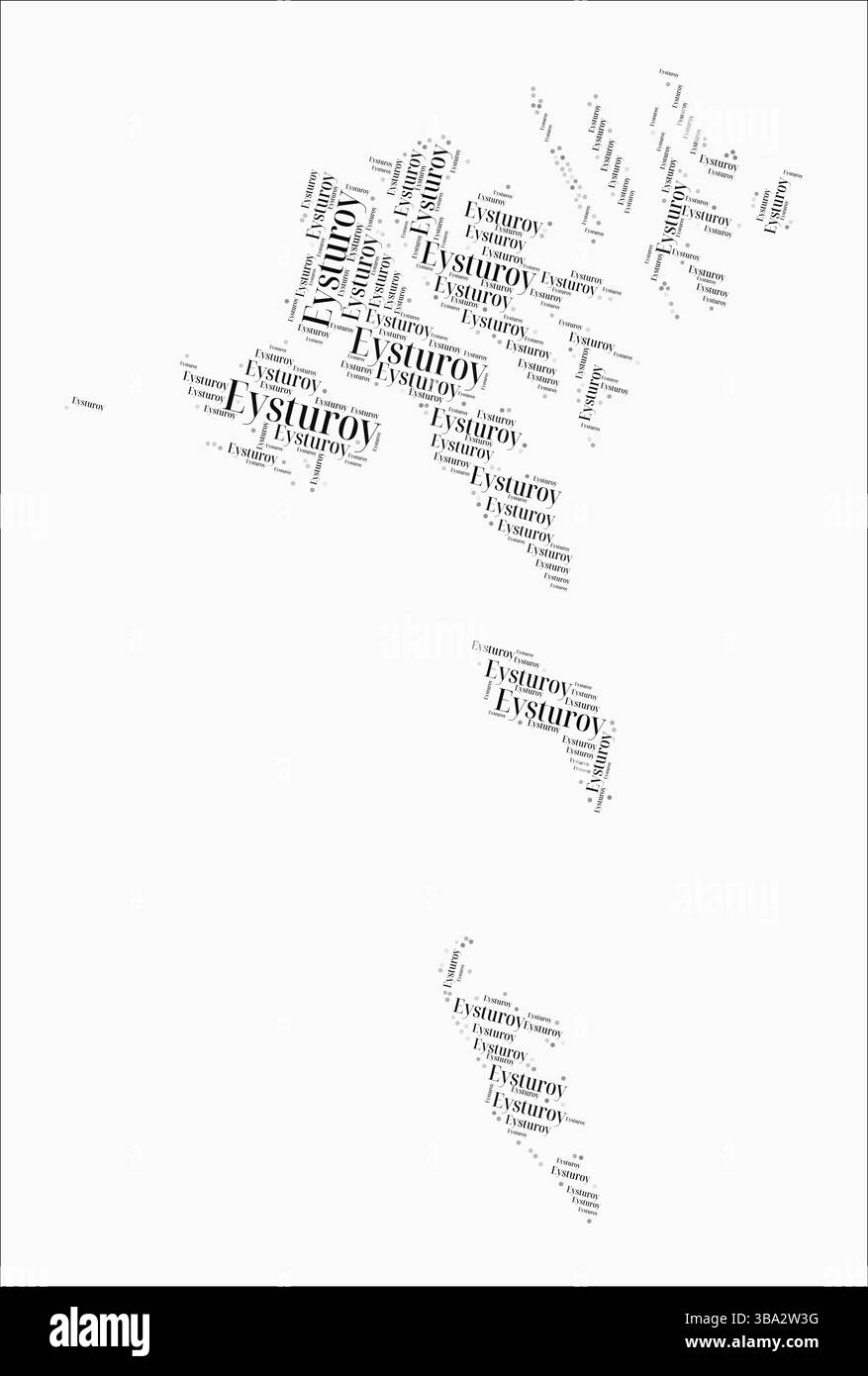 Faeroe Islands Text Style Regions. Country region names word clouds in ...