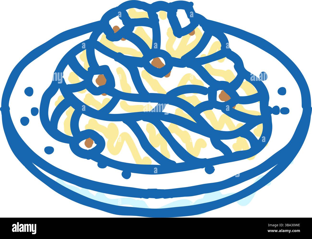 Traditional italian spaghetti carbonara Stock Vector Images - Alamy