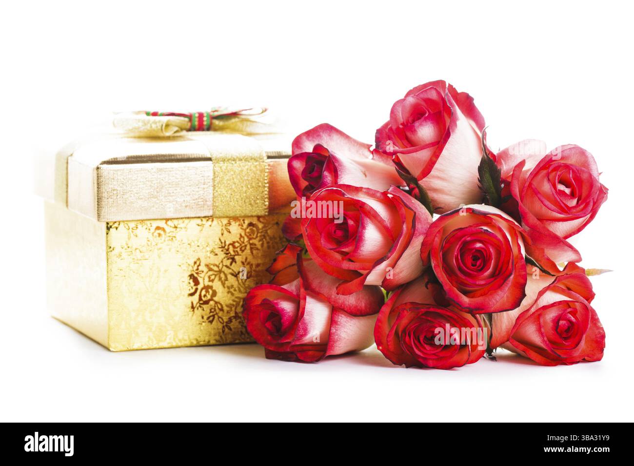 Floral bouquet gift box Cut Out Stock Images & Pictures - Alamy