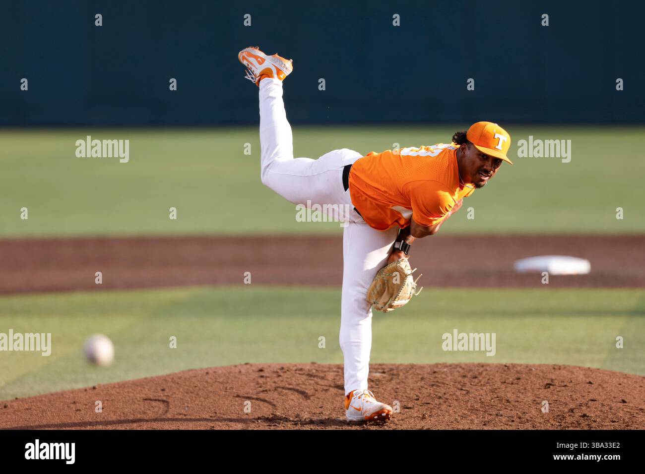 Tennessee Volunteers starting pitcher Marcus Phillips (23) in action ...