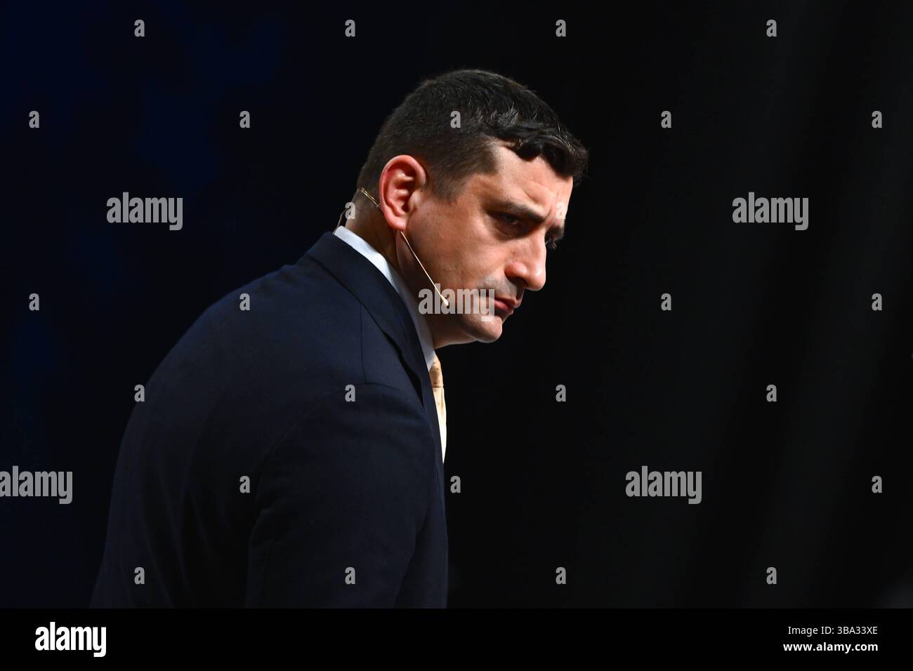 ROMANIA-POLITICS-VOTE-DEBATE Leader of the far-right Alliance for the ...