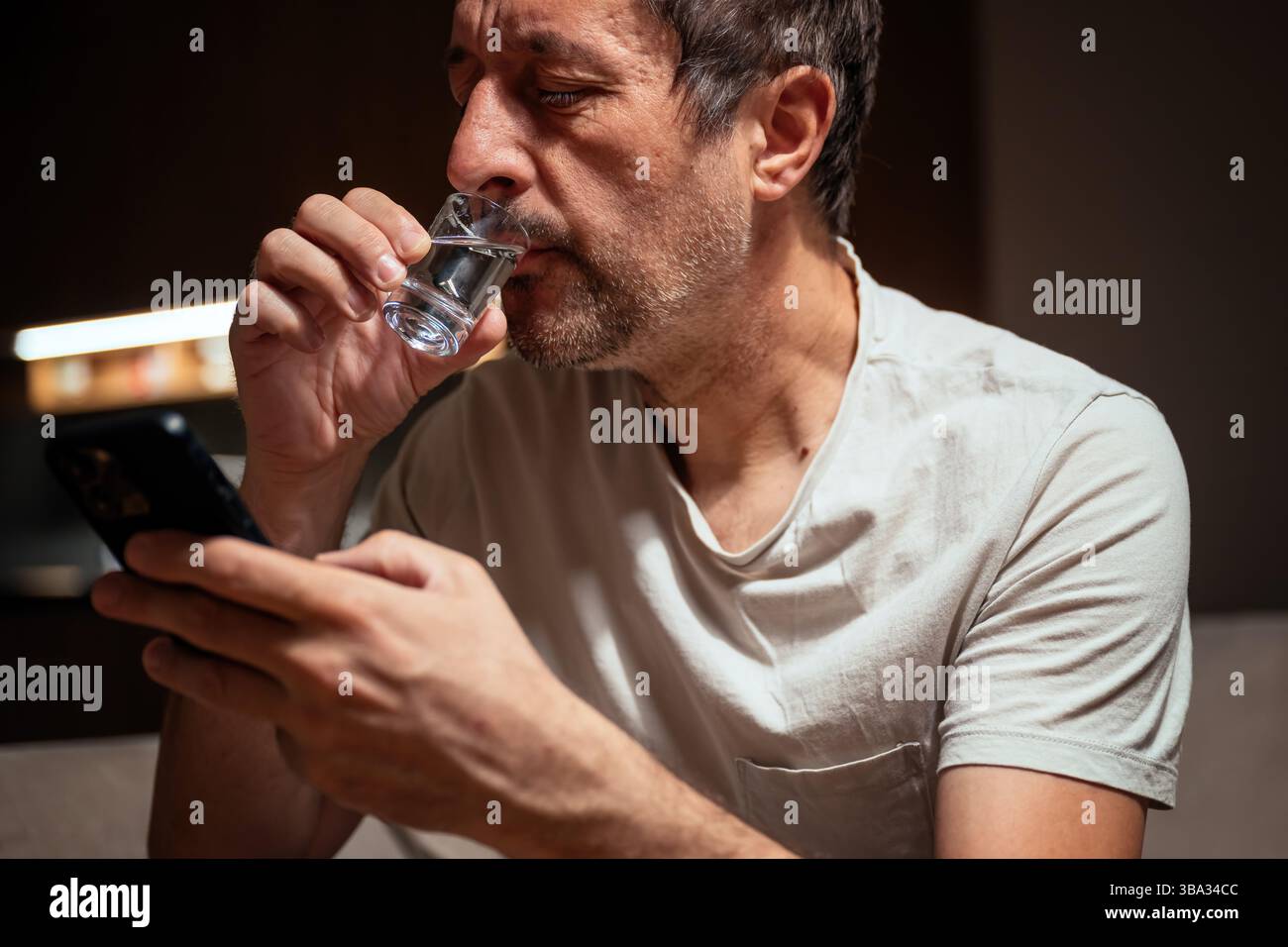 Man drinking vodka using hi-res stock photography and images - Alamy